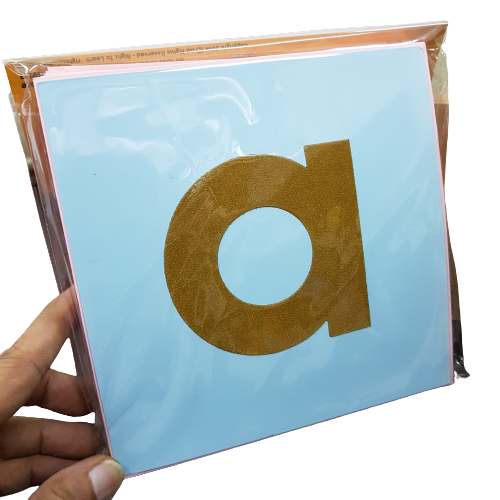 Montessori Sandpaper Alphabet - Lowercase Letters - Mounted on Cards w ...