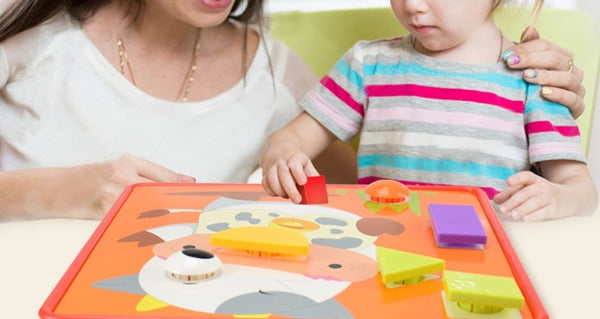 Funny geometry Matching Game - Basic shapes matching - RightToLearn.com.sg