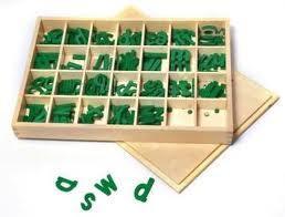 Montessori Small Moveable Alphabet ( SMA ) - Green and Yellow set ...
