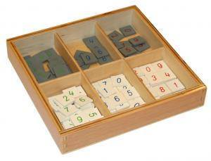 Montessori Checker Board with Number tiles - RightToLearn.com.sg