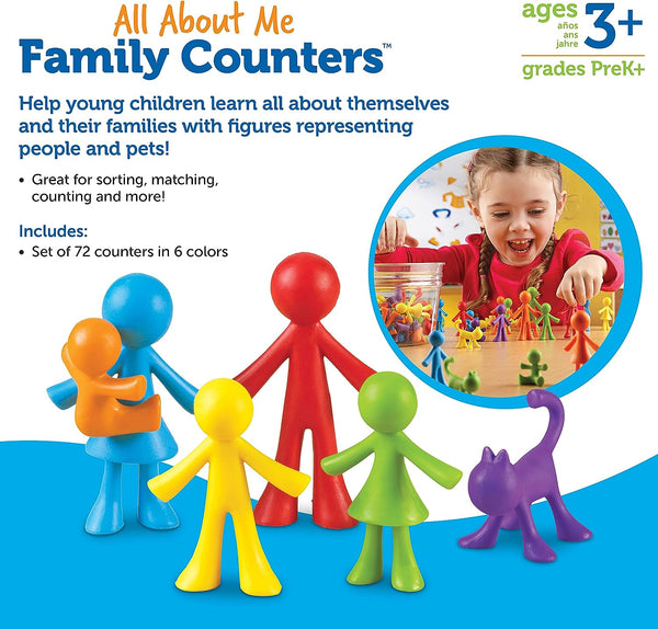 Learning Resources All About Me Family Counters LER3372 - RightToLearn ...