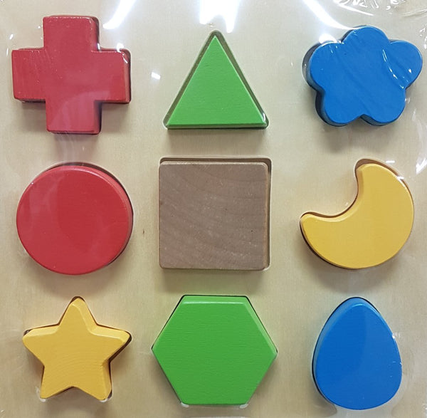 Basic Shapes Wooden Board - RightToLearn.com.sg