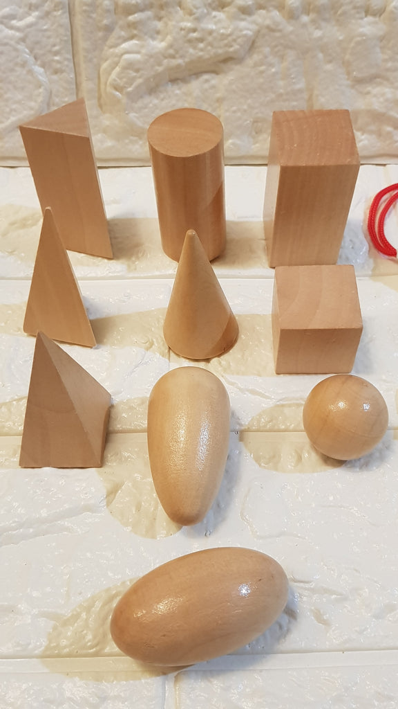 Geometric solids - mystery bags - Stereognostic sense - RightToLearn.com.sg