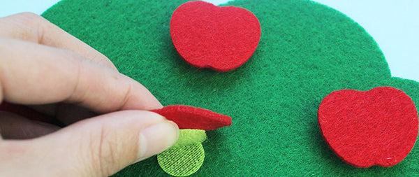 Felt Apple Tree With Numbers - RightToLearn.com.sg