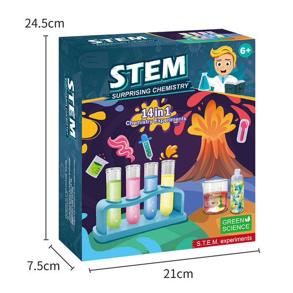 STEAM/ STEM 14 in 1 Science Chemistry Experiment Kit Educational Learn ...