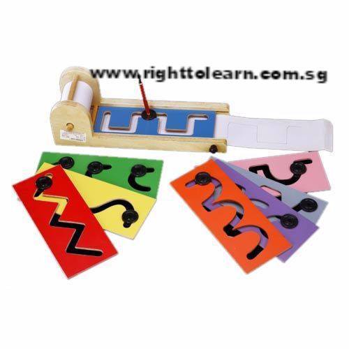 Wooden Pattern tracing - Pre Writing Skills - RightToLearn.com.sg