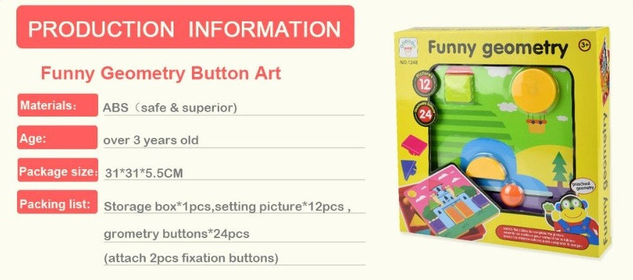 Funny geometry Matching Game - Basic shapes matching - RightToLearn.com.sg