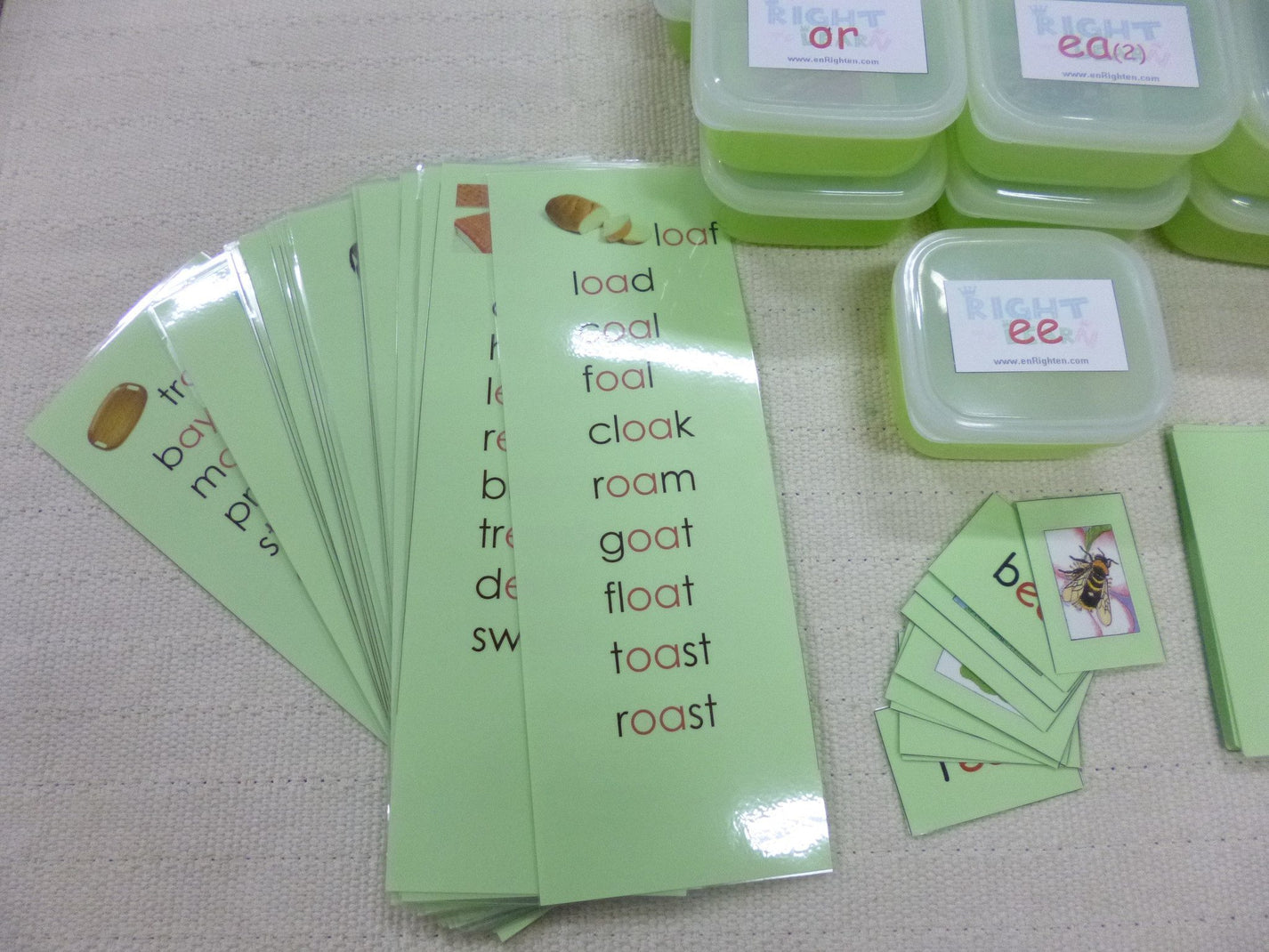 Montessori GREEN Scheme - Phonics - Complete set of Reading Kit-3 ...