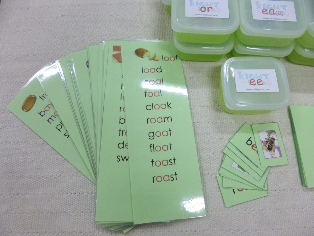 Montessori GREEN Scheme - Phonics - Complete set of Reading Kit-3 ...