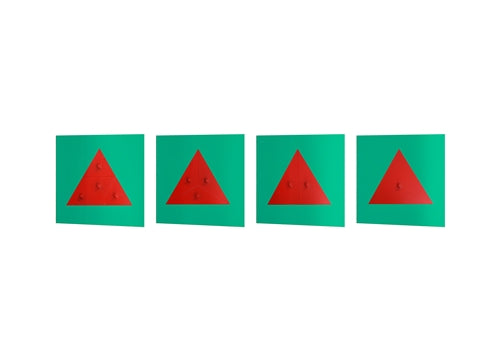 Montessori Metal Insets - Fraction Triangles - RightToLearn.com.sg