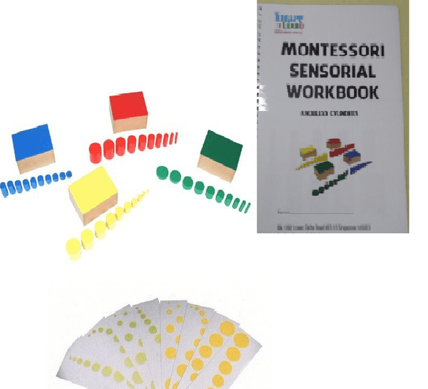 Montessori Knobless Cylinders Package - RightToLearn.com.sg